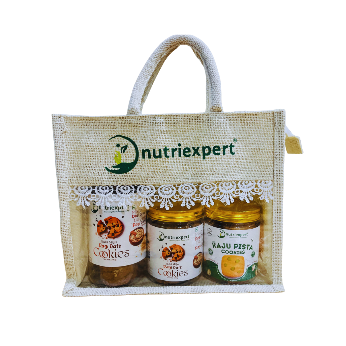 NutriExpert Signature Cookie Collection – Ragi Oats & Kaju Pista (670g – Nutriexpert